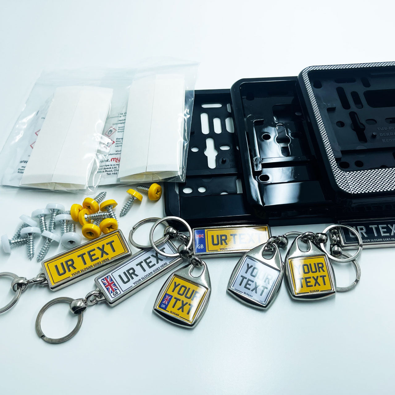 Accessories - Holder Frames / Fixing Kits/ Keyrings – GFX Plates