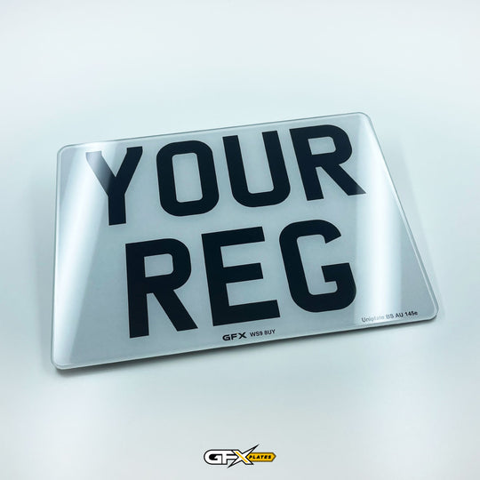 4x4 Square Printed Acrylic Number Plates – GFX Plates