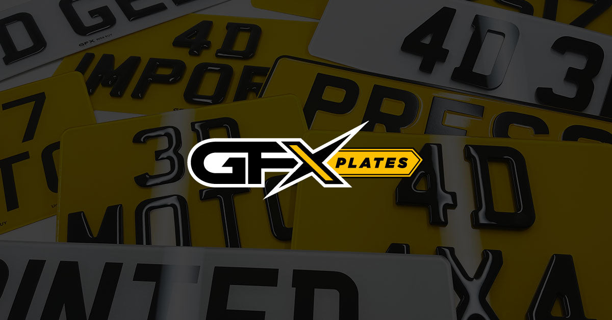 Buy 3D, 4D, Pressed & Printed Number Plates - GFX Plates