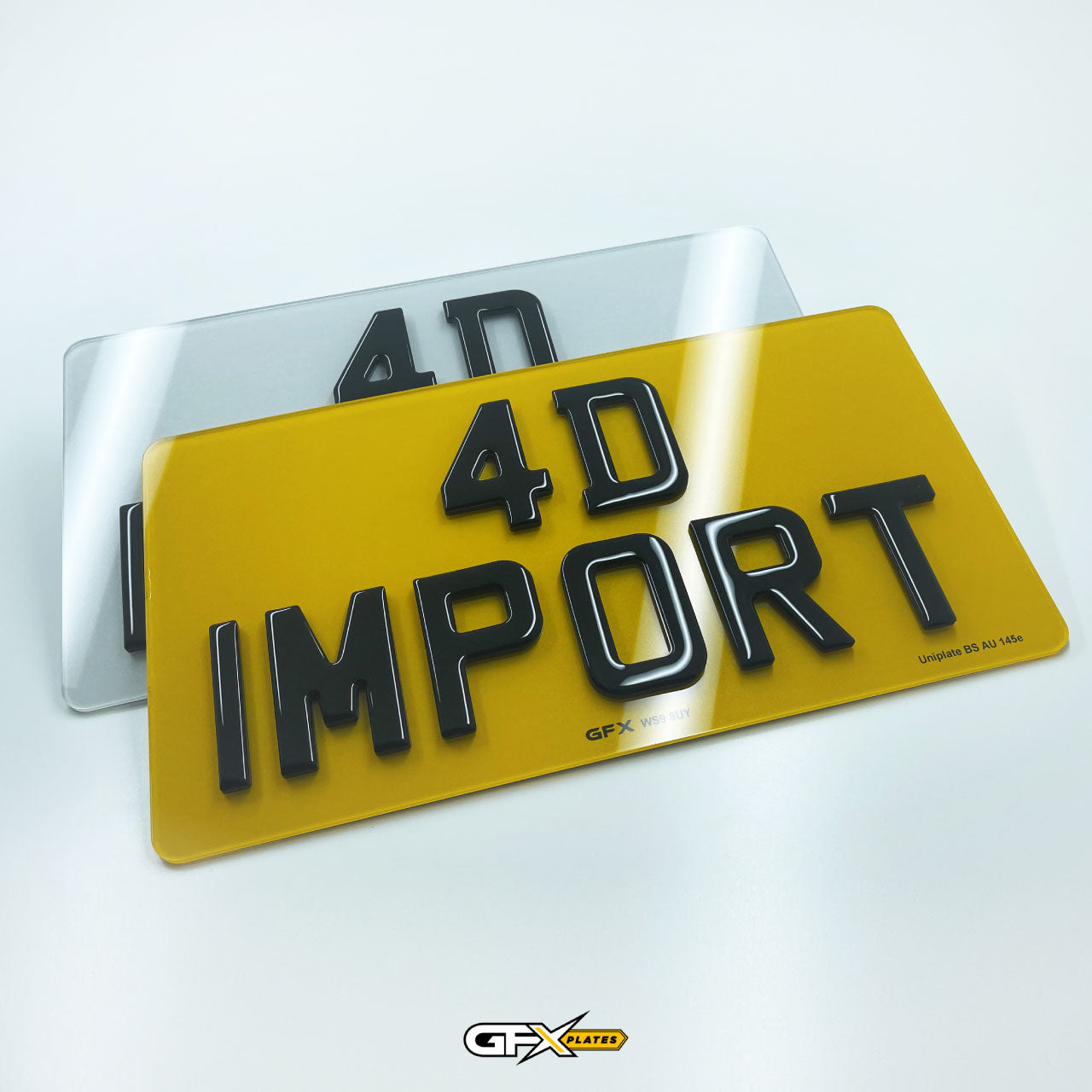 4D Gel Japanese JDM Import Number Plates – GFX Plates